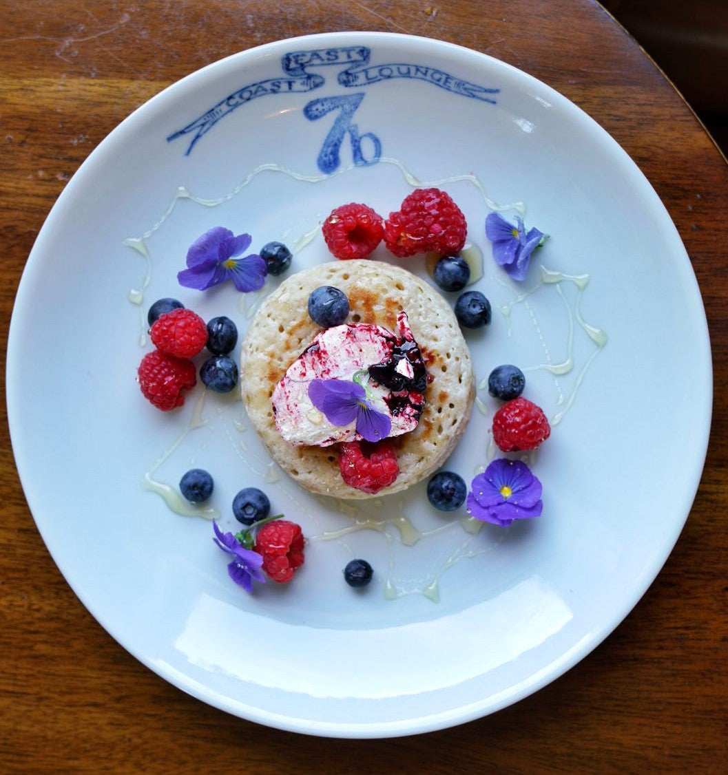 Blueberry Crumpets (Box of 30) by Merna – Crumpets by Merna